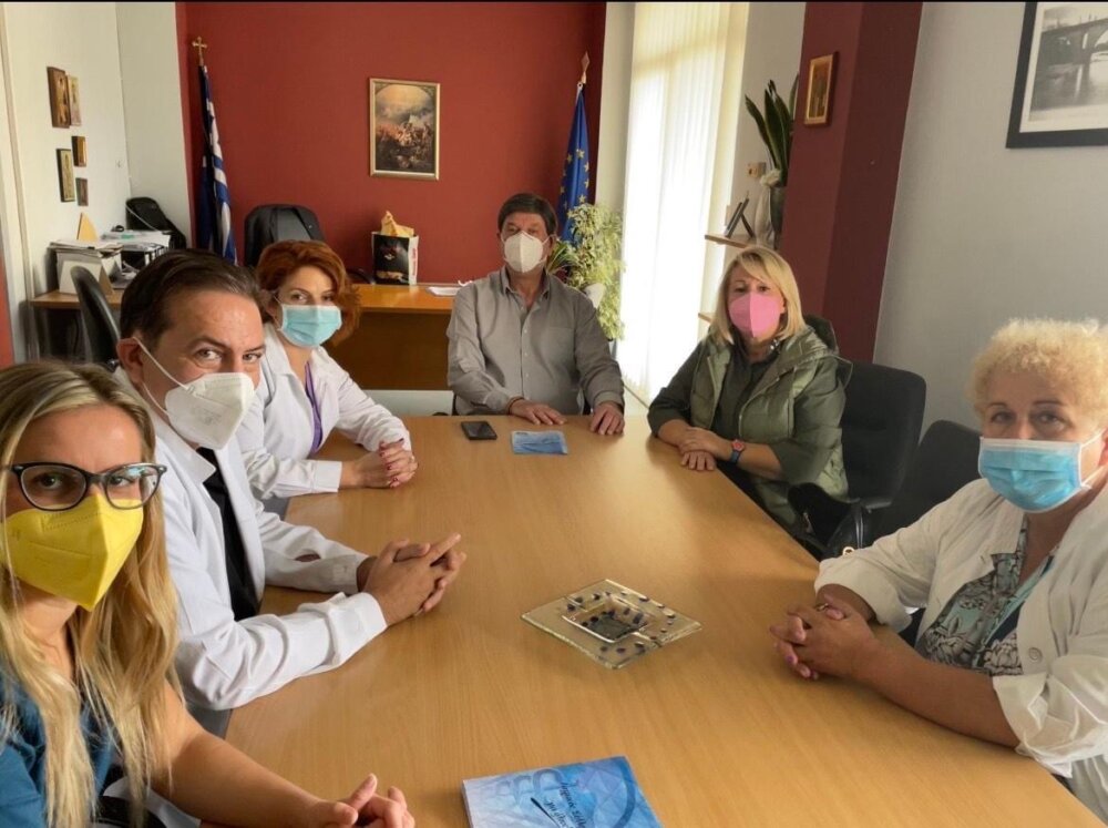 Στο ΓΝ Τρικάλων η επικεφαλής του συνδυασμού «Ιατρική Συνεργασία», Μαρία ...
