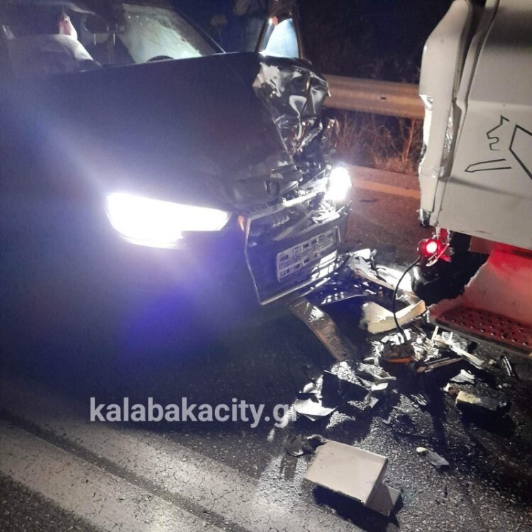 Καλαμπάκα: Σύγκρουση Ι.Χ με φορτηγό στην ε.ο. Τρικάλων – Ιωαννίνων