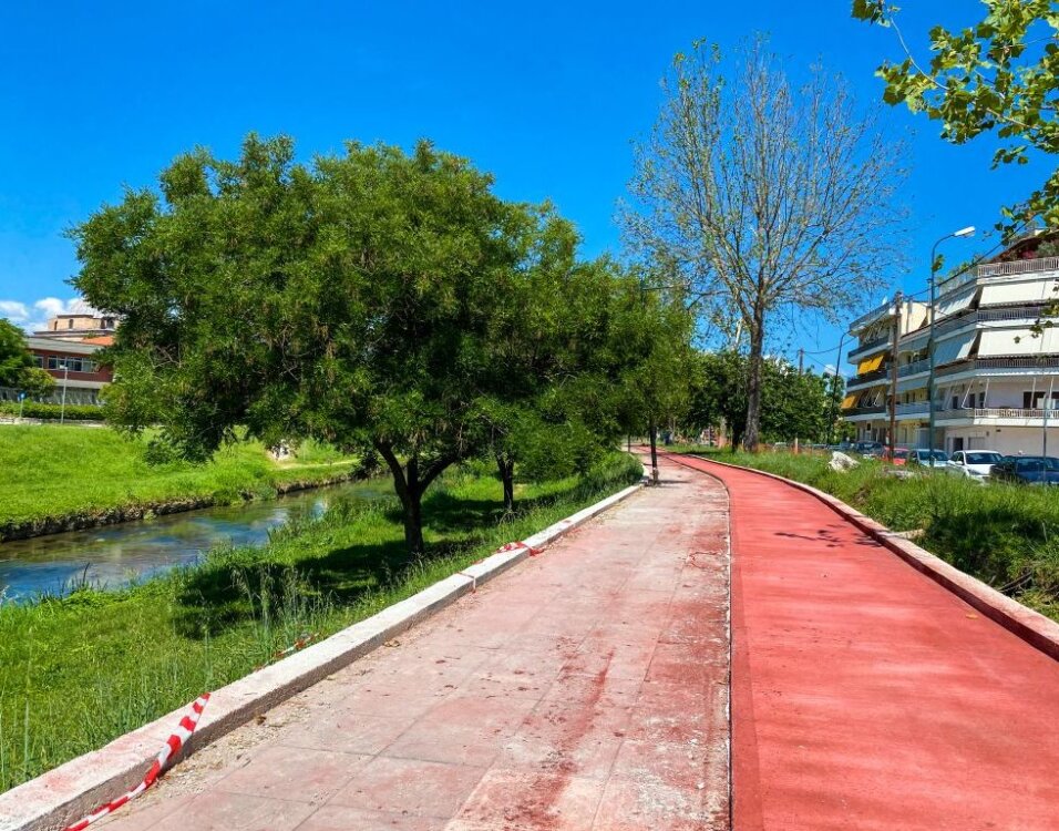 Προχωρούν τα έργα για τον νέο ποδηλατόδρομο των Τρικάλων που συνδέει το ...